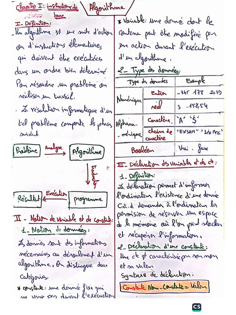 Algorithm Cours Complet | PDF
