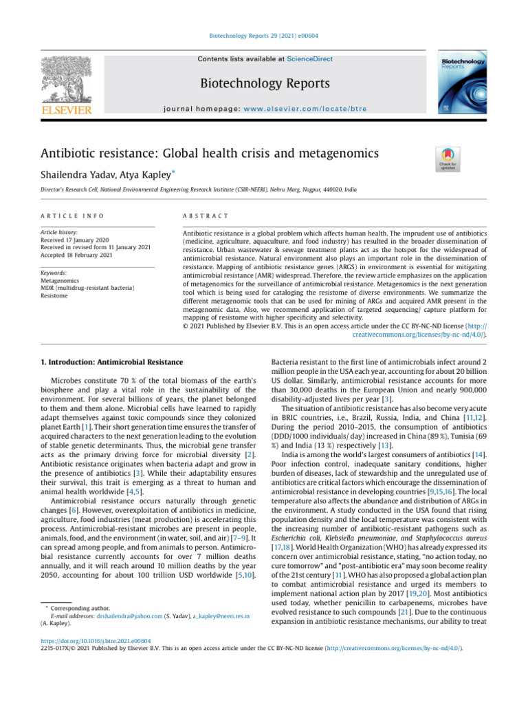 Biotech Report | PDF | Antimicrobial Resistance | Antimicrobial