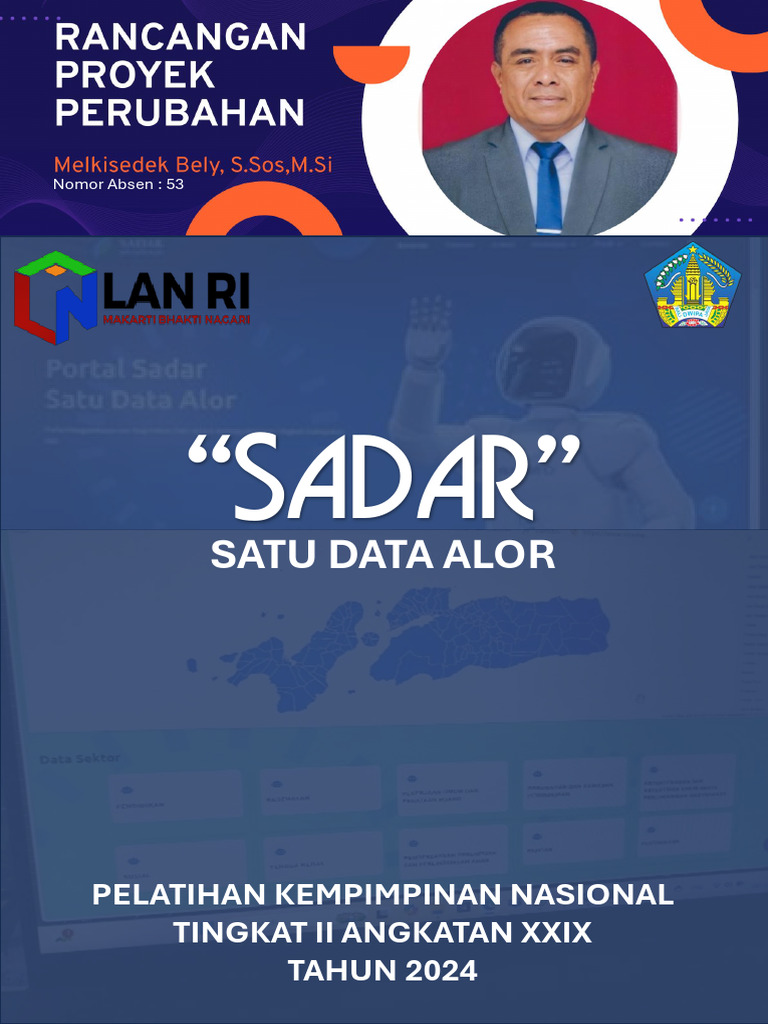 Edit Infografis Alor Satu Data Bpk. Melkisedek Bely | PDF