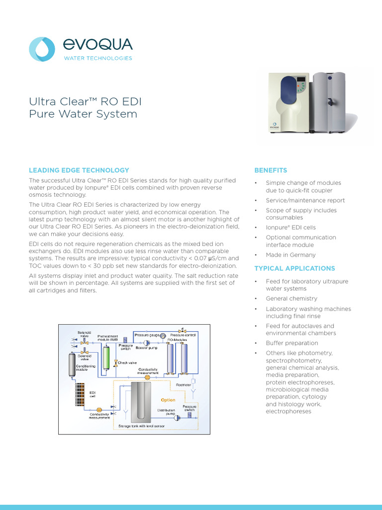 Ultra Clear Ro Edi en - Ps | PDF | Water | Purified Water