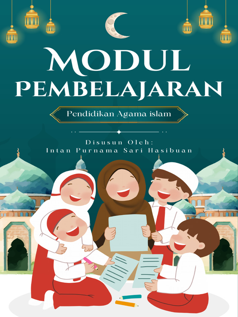 Hijau Ilustrasi Sampul Modul Ajar Pendidikan Agama Islam | PDF