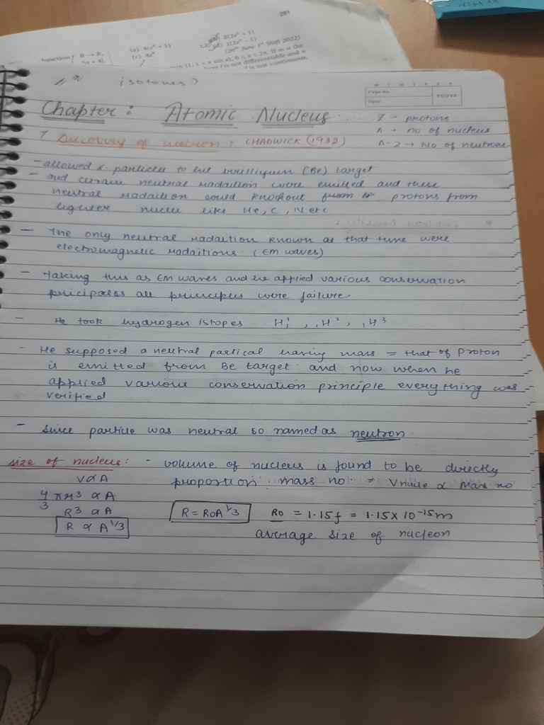 Atomic Structure Notes | PDF