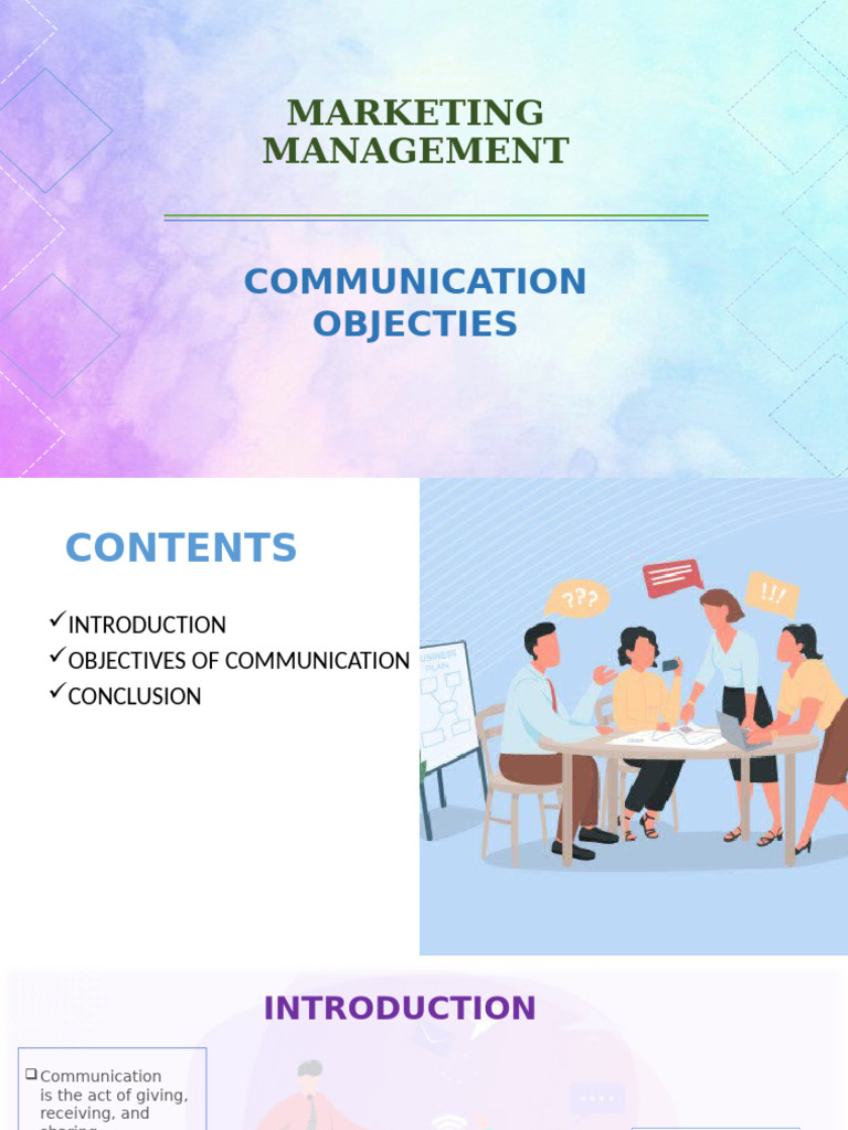 Objectives of Communications | PDF | Goal | Communication