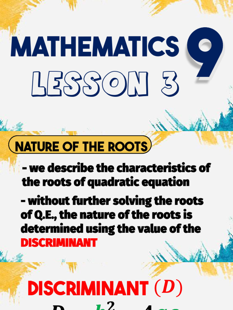 LESSON 3 Nature of The ROOTS | PDF | Language Arts & Discipline | Teaching Methods & Materials