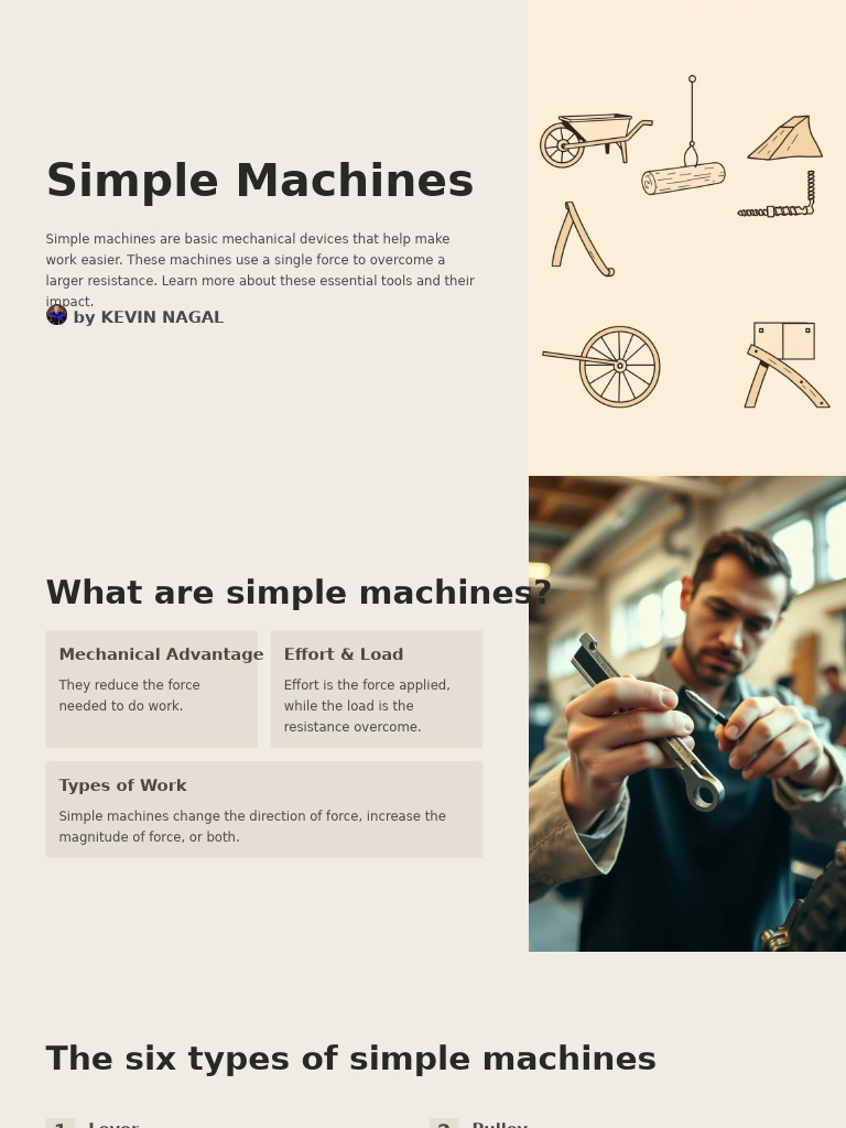 Simple Machines | PDF | Machines | Lever