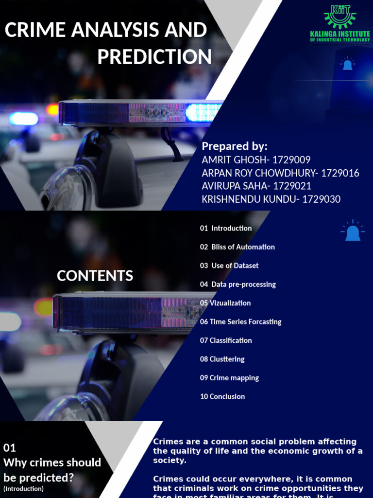 Crime Prediction and Analysis Techniques | PDF | Time Series ...