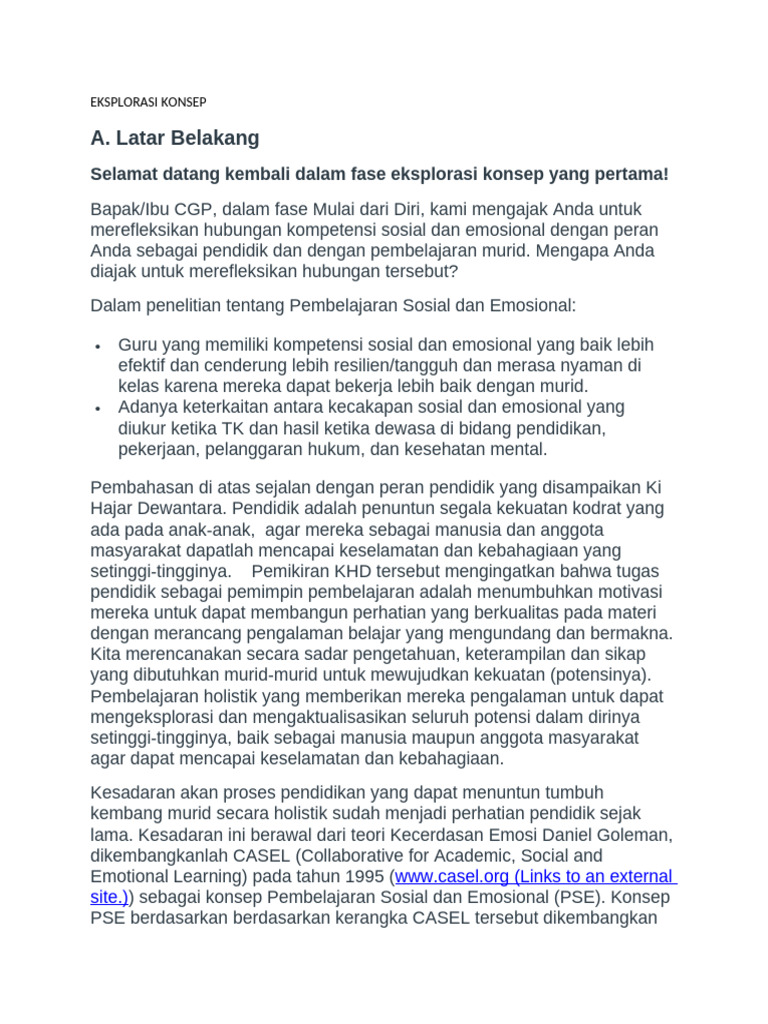 Eksplorasi Konsep | PDF | Karier & Perkembangan