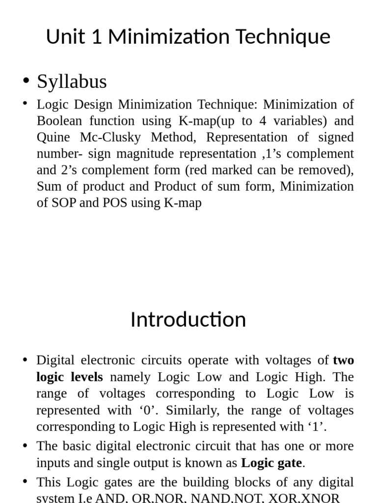 Boolean Function Minimization Techniques | PDF | Logic Gate | Mathematics