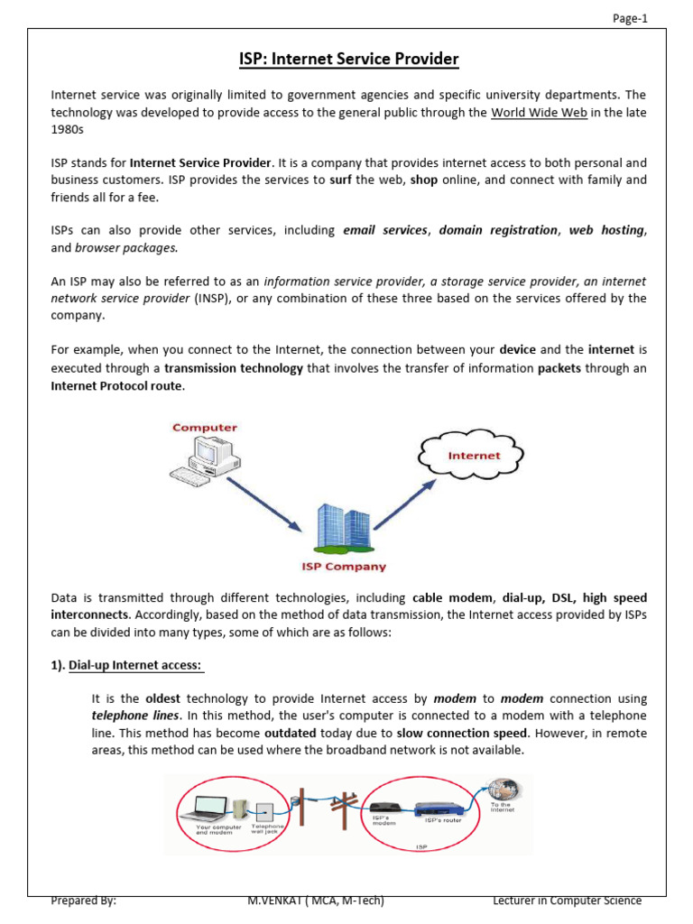 Isp 3 Pdf Internet Service Provider Internet Access