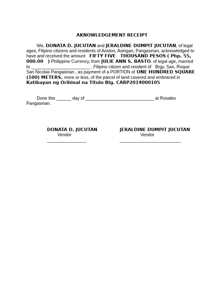 Acknowledgement Pdf