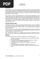 Motor Insurance Act Overview | PDF | Insurance | Liability Insurance