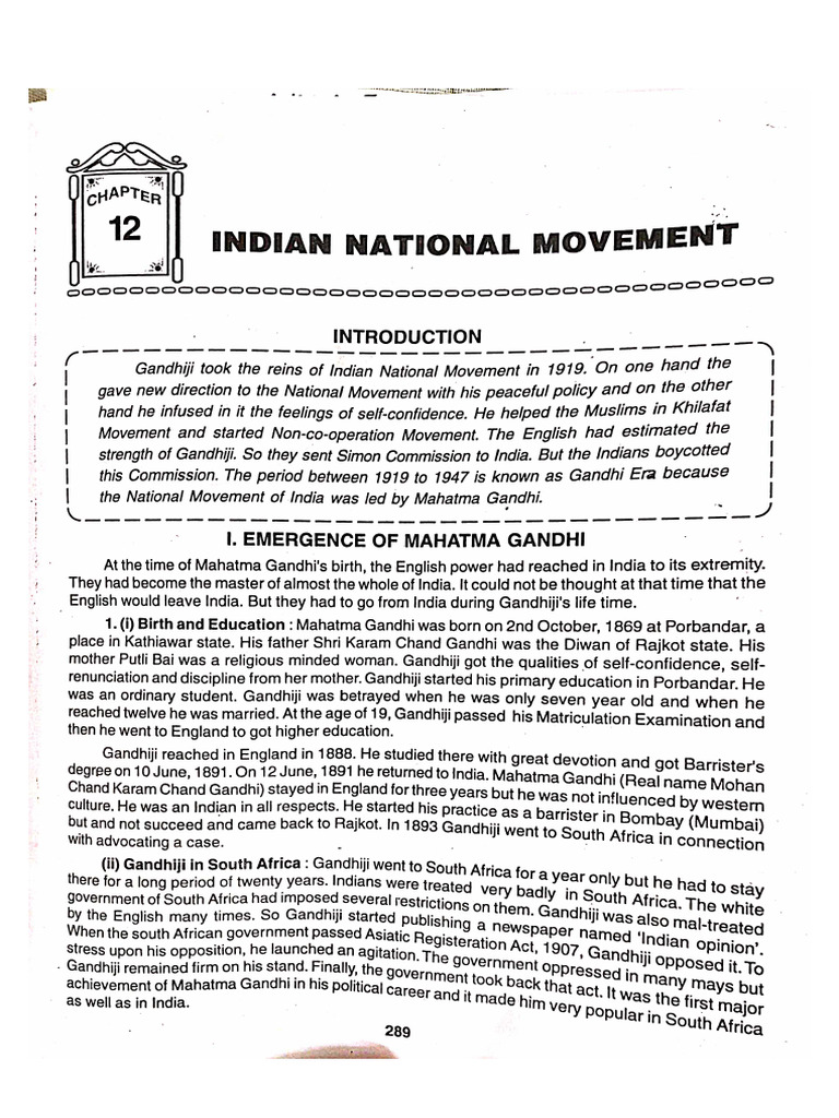 Indian National Movement | PDF