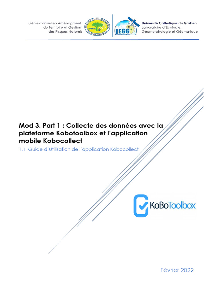 Guide d'utilisation de KoboCollect | PDF | Application | Informatique