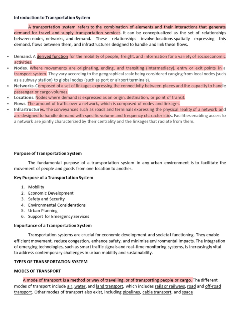Overview of Philippine Transportation Systems | PDF | Transport | Rapid ...