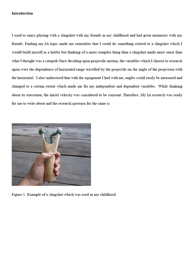 Phy IA | PDF | Projectiles | Mechanics