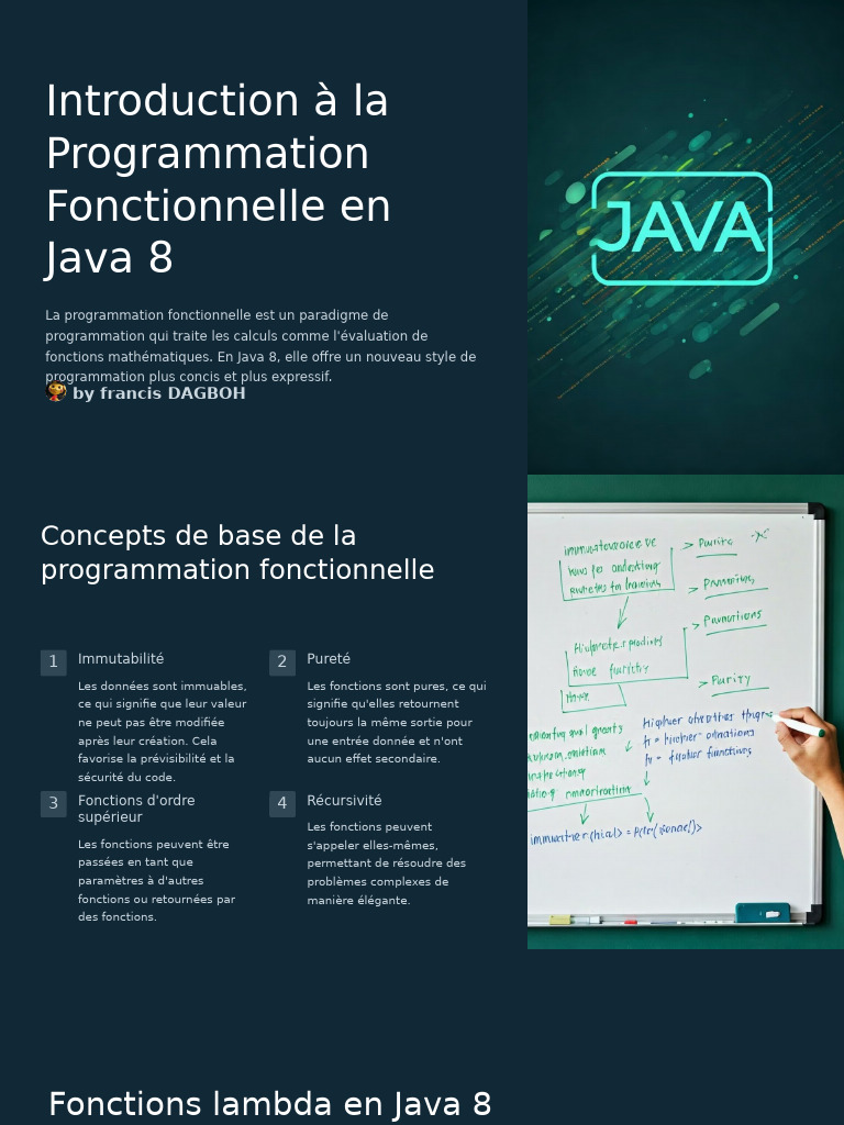 Introduction A La Programmation Fonctionnelle en Java 8 | PDF | Programmation informatique ...