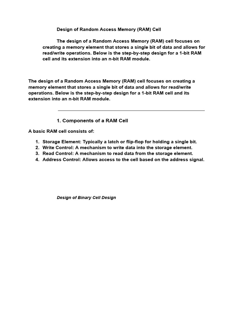 HARSHIT THAKUR 221031013 - Exp 10 Design of Random Access Memory (RAM) Cell | PDF
