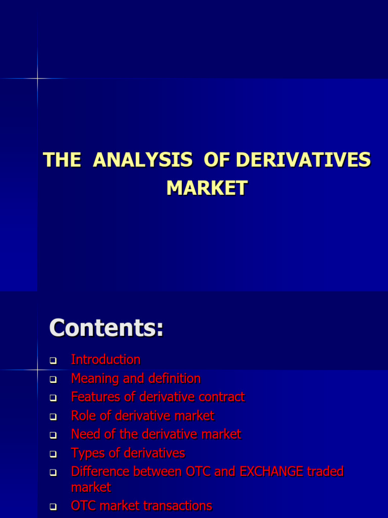 Derivatives- | PDF | Derivative (Finance) | Futures Contract