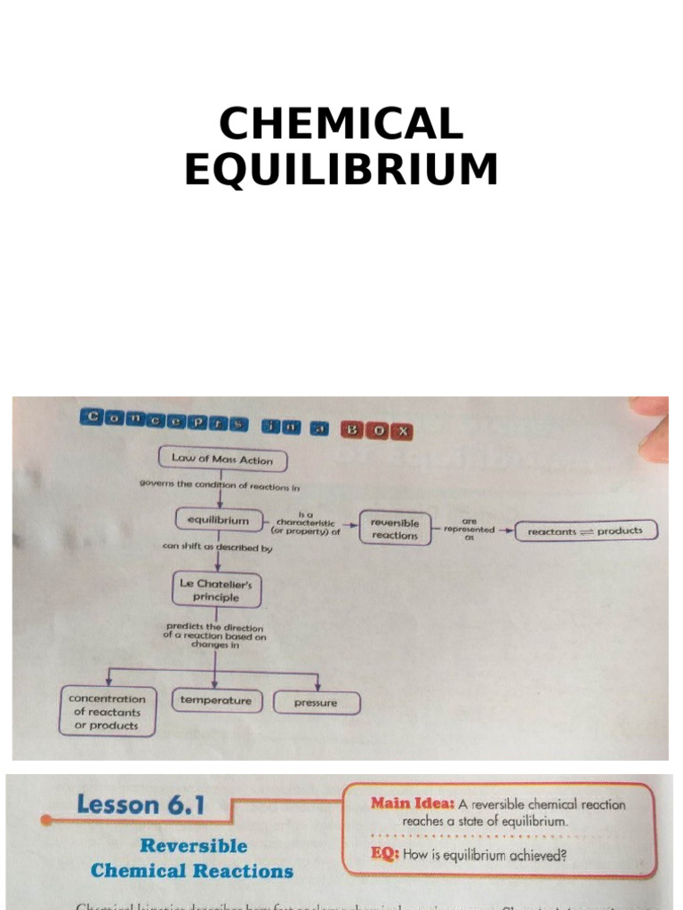 Chemical Equilibrium | PDF