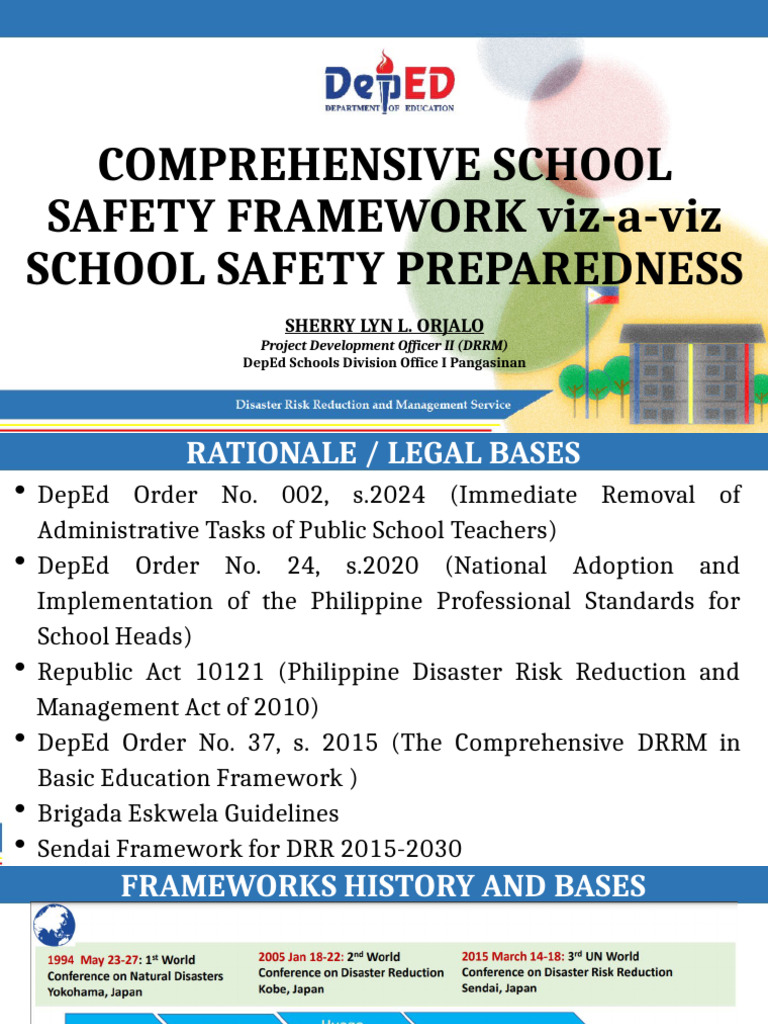 Comprehensive School Safety Framework | PDF | Disaster Risk Reduction ...