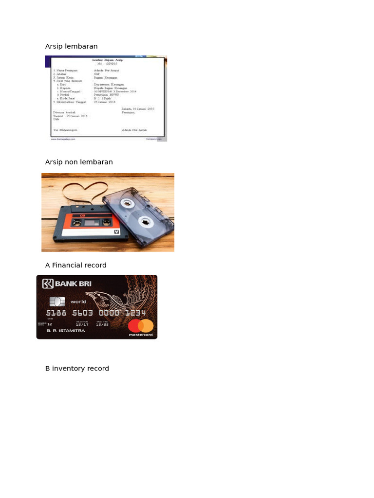 Arsip Lembaran | PDF