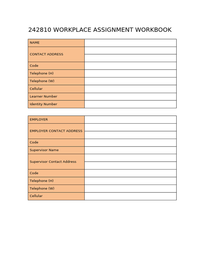 Practical Workplace Logbook | PDF | Educational Assessment | Mentorship