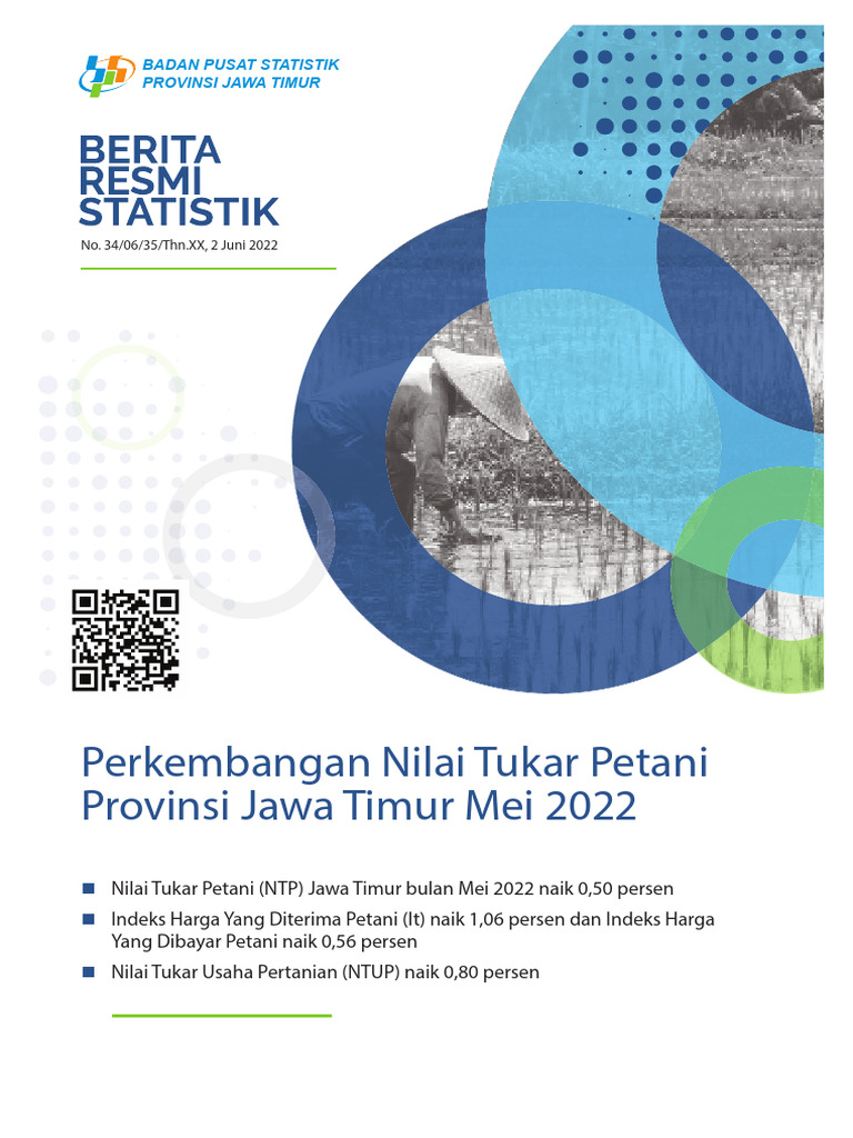 Nilai Tukar Petani NTP Jawa Timur Bulan Mei 2022 Naik 0 | PDF