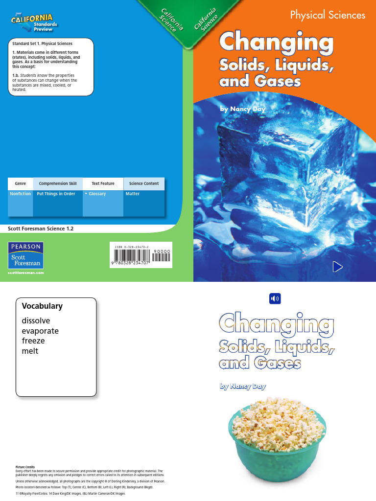 Changing Solids, Liquids, and Gases | PDF | Scientific Phenomena | Nature