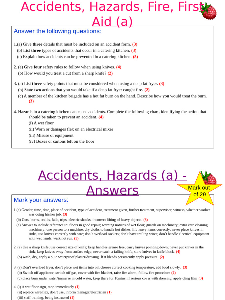 Accidents Hazards Fire First Aid | PDF | Knife | Burn