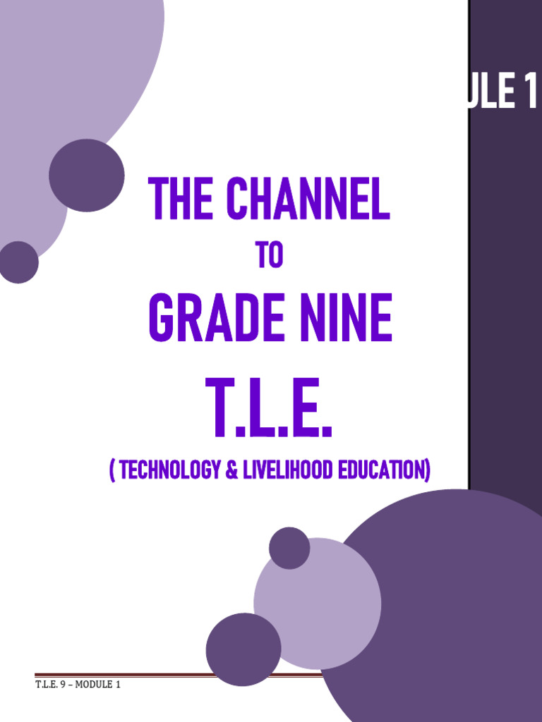 Tle 9 Module 1 | PDF