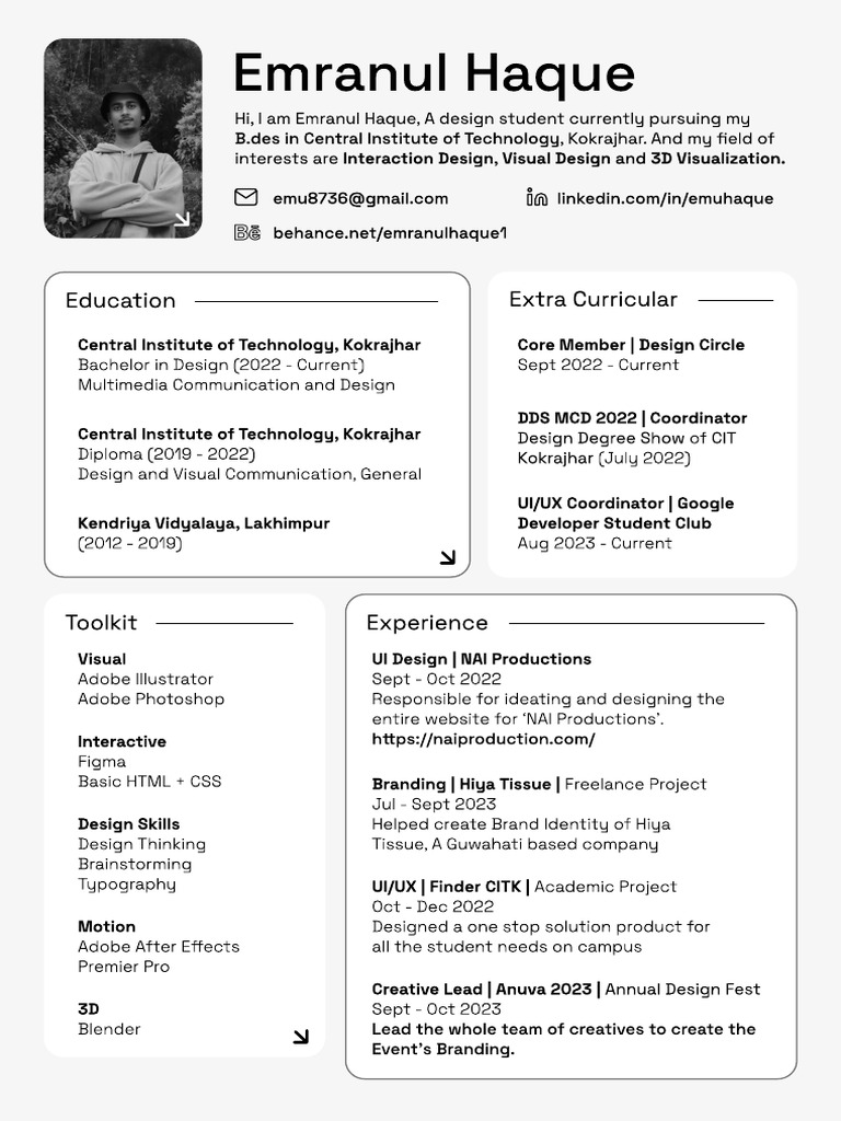 Emranul_Resume | PDF | Computing | Communication Design