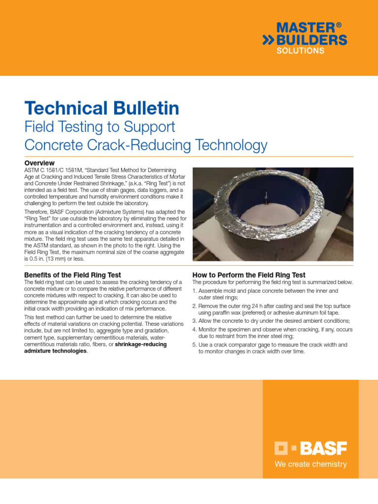 Ring Beam Test Procedure | PDF | Concrete | Building Materials