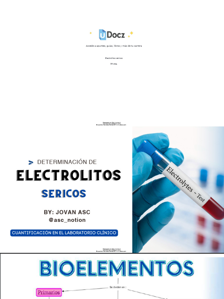Guía de Electrolitos Séricos | PDF | Electrólito | Potasio
