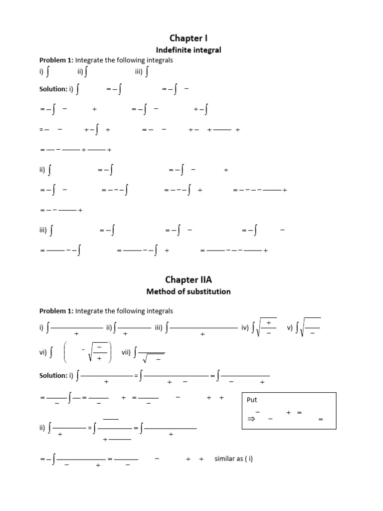Integral Calculus Sheet Ruet | PDF