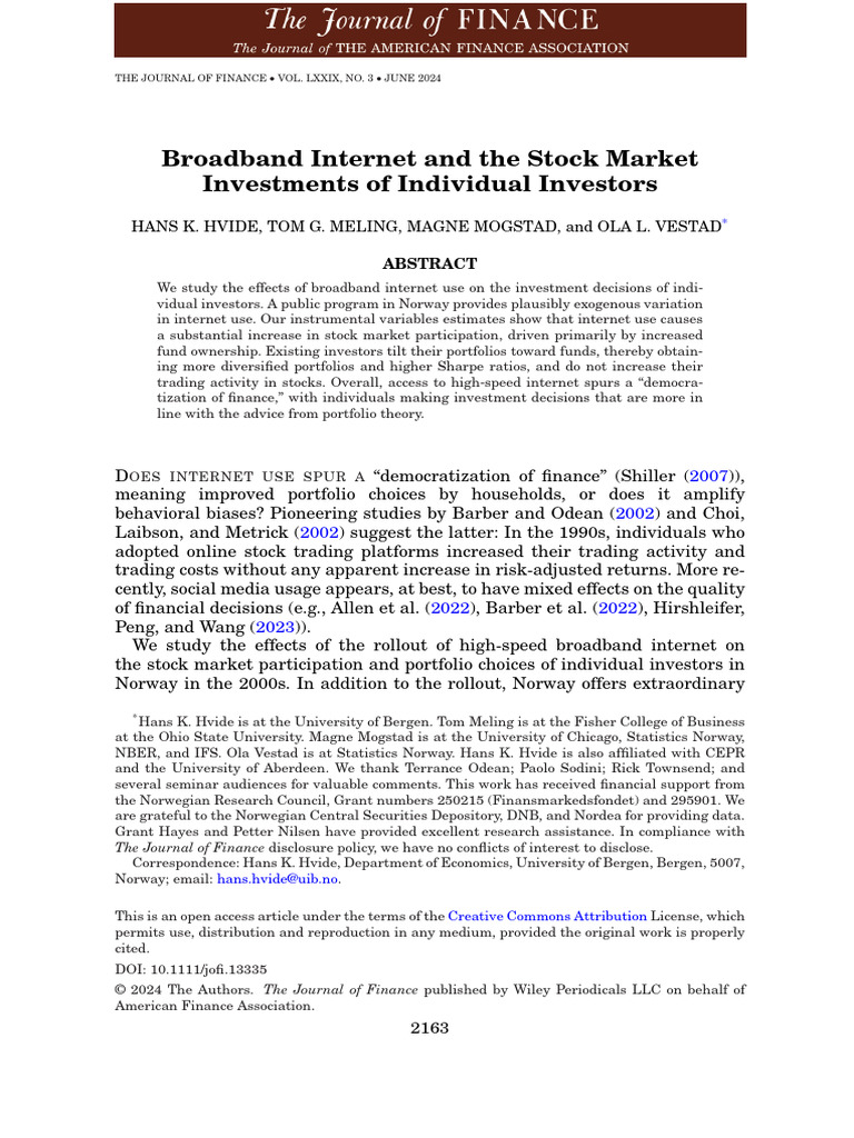 Jofi 13335-1 | PDF | Stock Market | Stocks