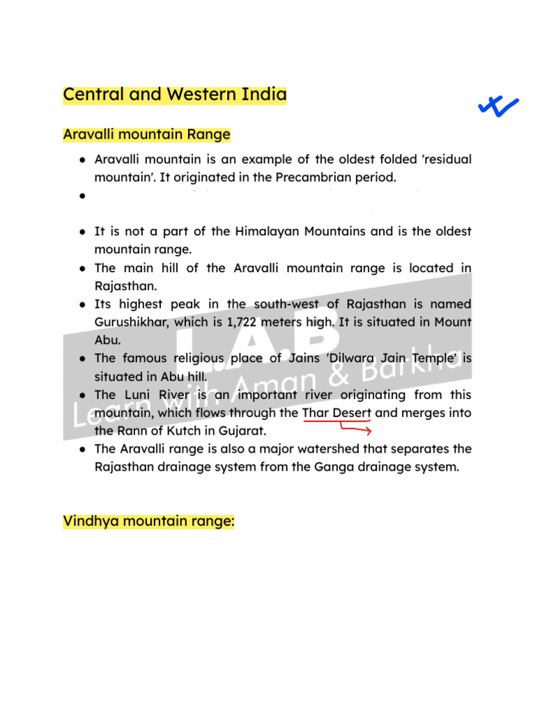 Class 2 - Mountains & Plateaus of India | PDF | South India ...