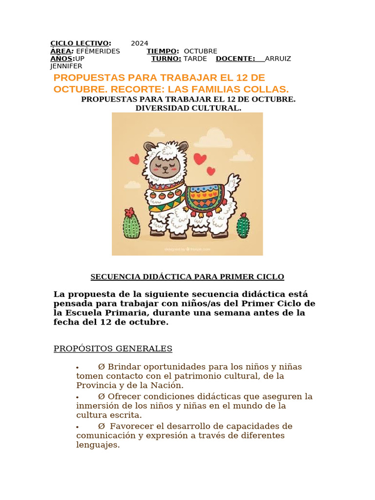 Secuencia Diversidad Cultural - 231008 - 192050 | PDF