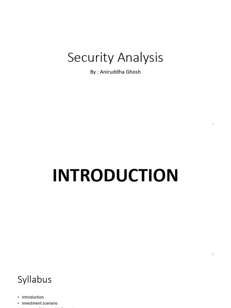 A. SA - Introduction & Financial Markets & Equity Market Operations ...