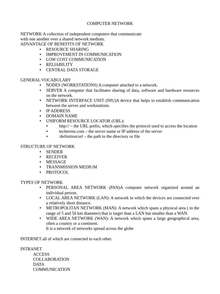 Network | PDF | Computer Network | Osi Model
