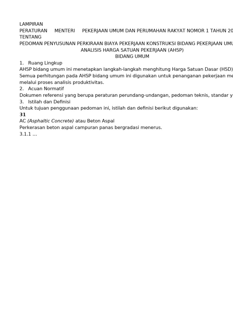 Lampiran Bagian I Umum | PDF | Sains & Matematika