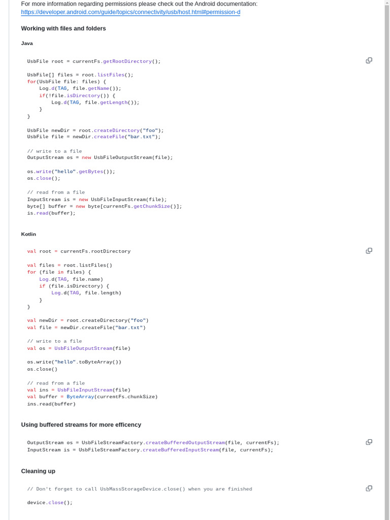 3GitHub - Magnusja - Libaums - Open Source Library To Access USB Mass Storage Devices On Android ...