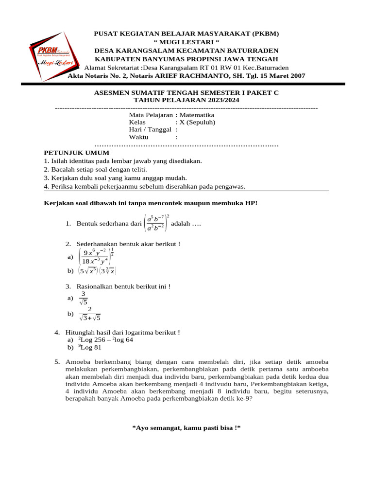 MTK PSTS | PDF | Metode & Bahan Ajar