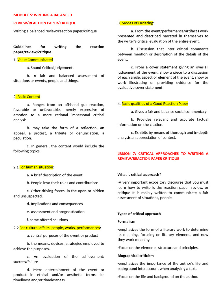 Eapp Notes 2nd Quarter | PDF | Argument | Concept