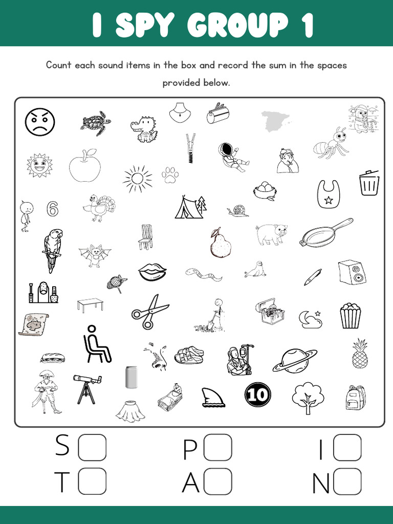 Copia de I Spy Group 1 | PDF