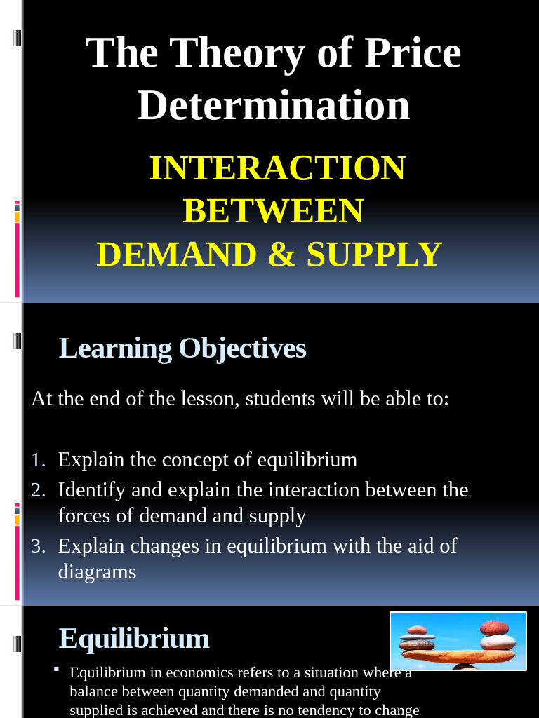 The Theory of Price Determination | PDF | Economic Equilibrium | Supply ...