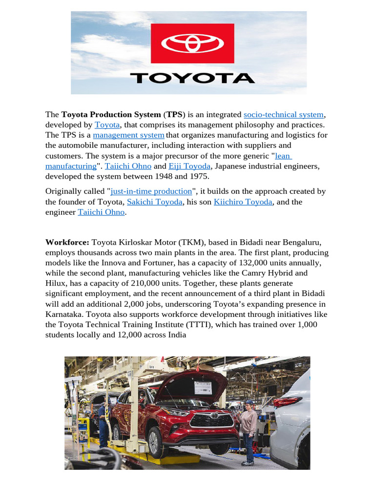 Om Toyota | PDF | Toyota | Prototype