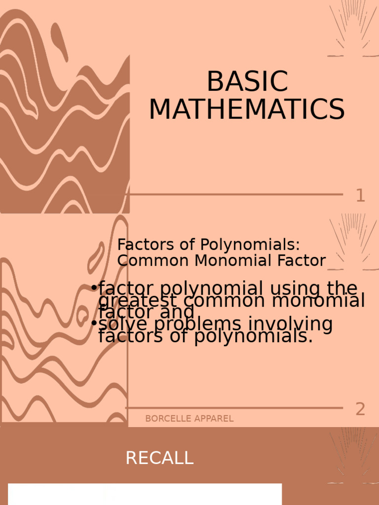 Factors of Polynomials Explained | PDF | Teaching Methods & Materials | Science & Mathematics