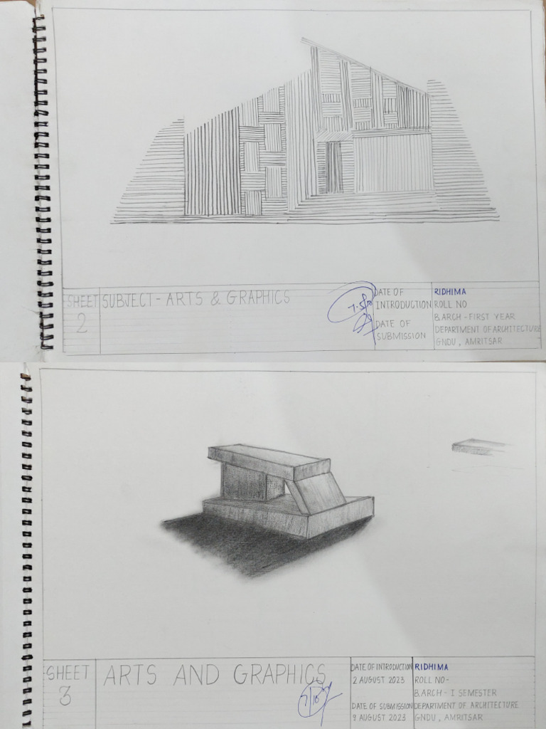 Ridhima First Year Graphics Sheets | PDF