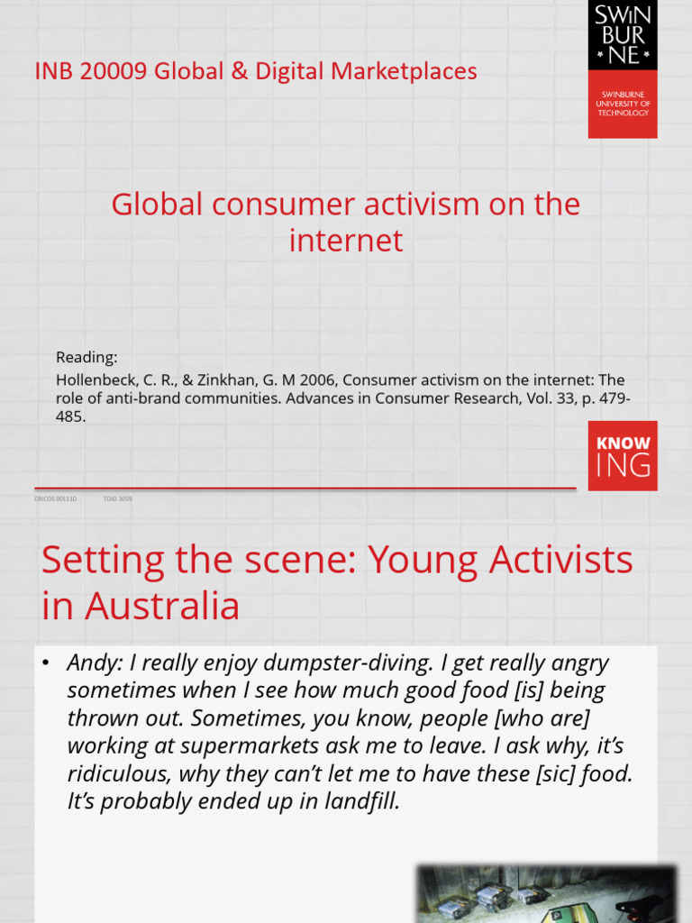 Global Consumer Activism Online Trends | PDF | Activism | Mass Media