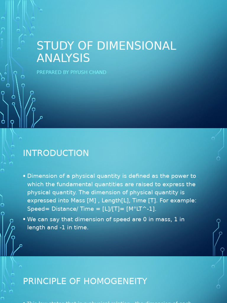 Study of Dimensional Analysis | PDF | Newton's Law Of Universal ...